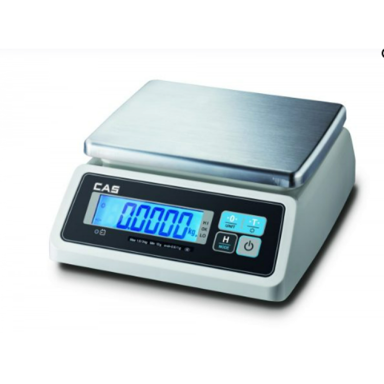 CAS SWII-W LED Paslanmaz Ve Su Korumalı Terazi 15 Kg/5g (Onaylı)